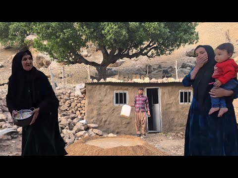 Atabak and construction master's efforts to complete dream cottage in Garmsir
