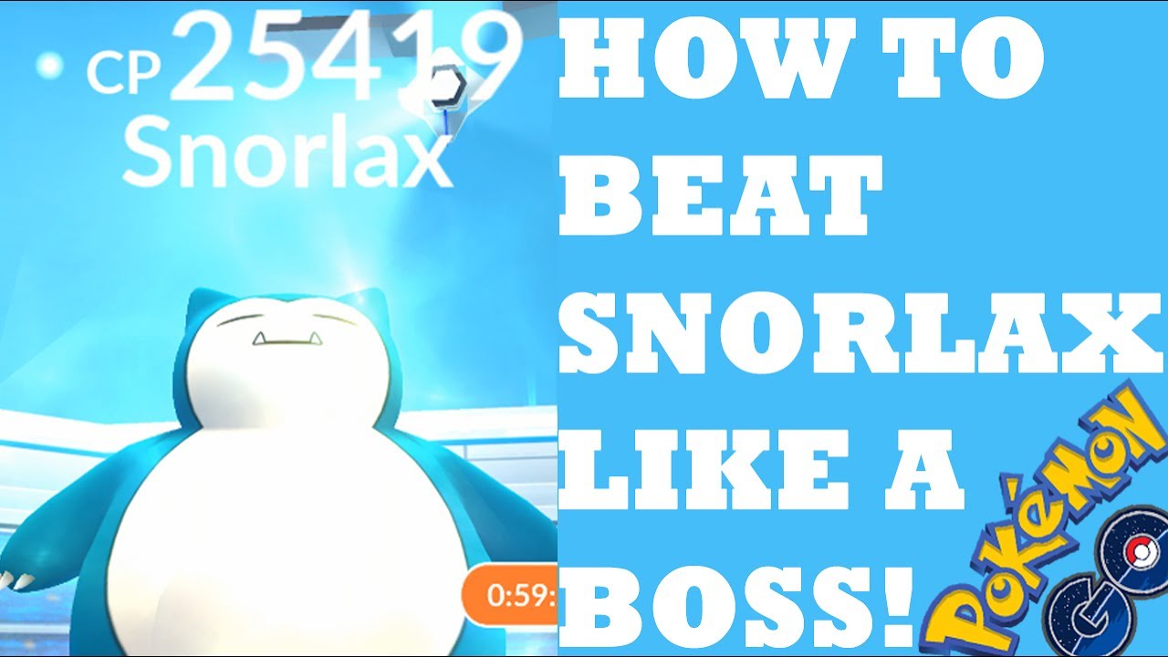 Snorlax Raid Gym Boss Battle - How To BEAT IT LIKE A BOSS - YouTube