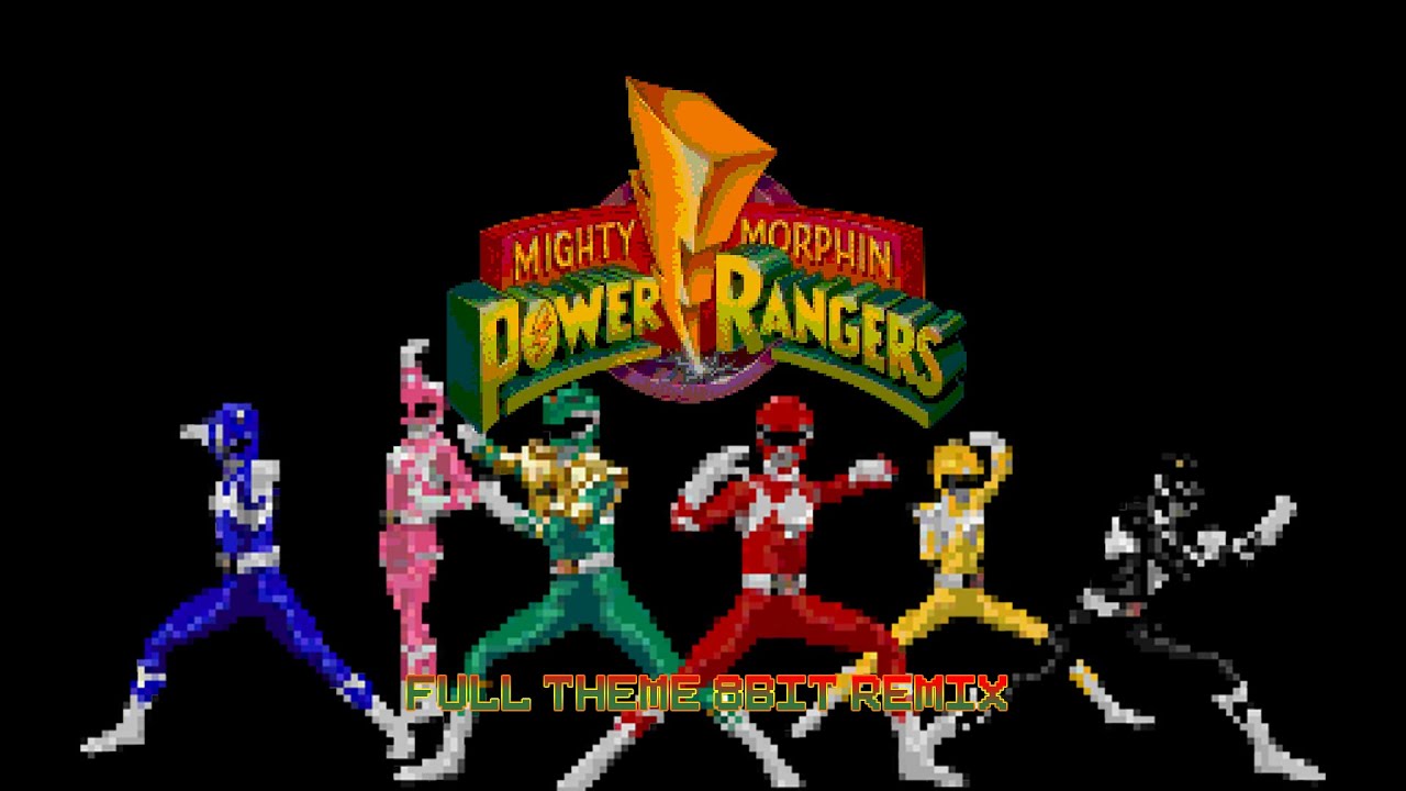 Mighty Morphin Power Rangers | Full Theme | 8bit Remix - YouTube
