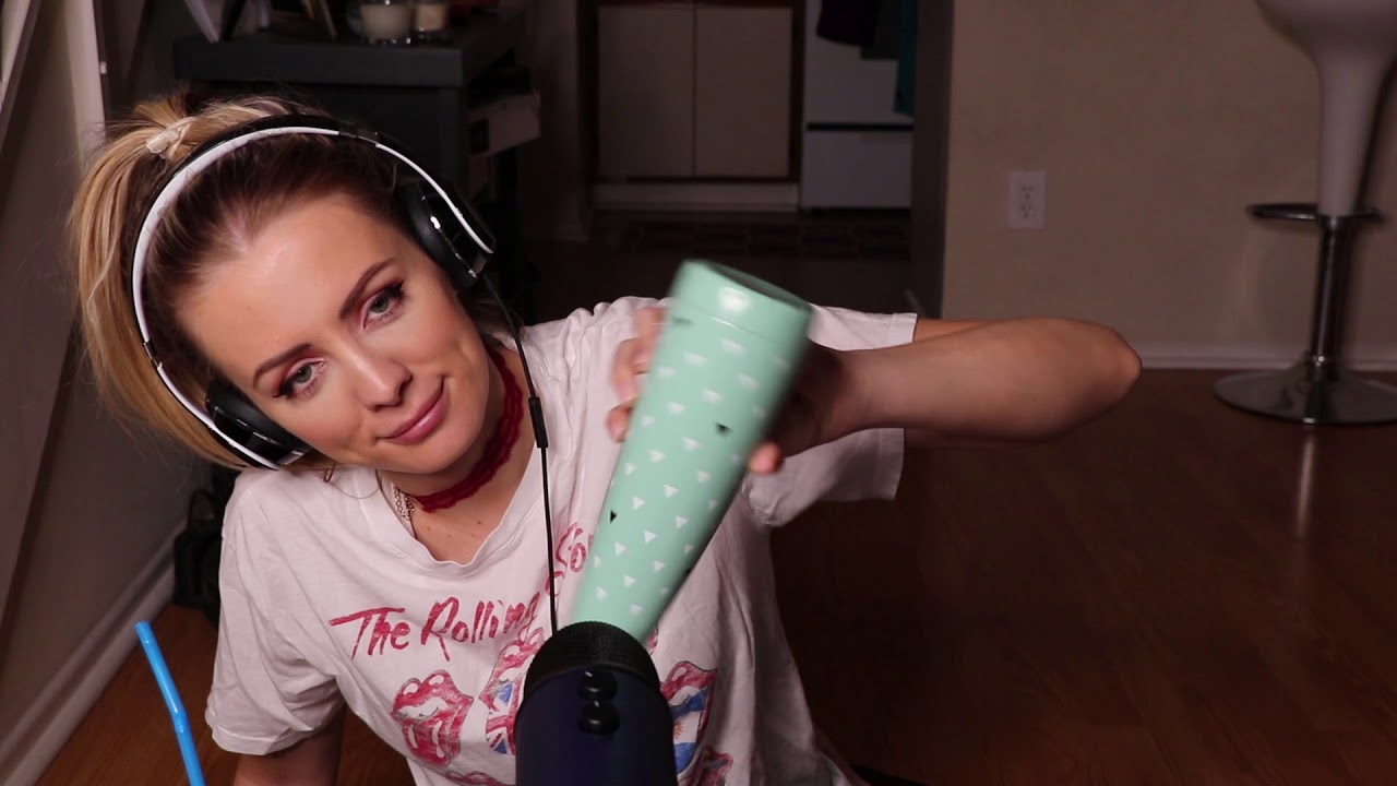 Playing with Water ASMR - Tapping, Pouring, Stirring, Splashing ...