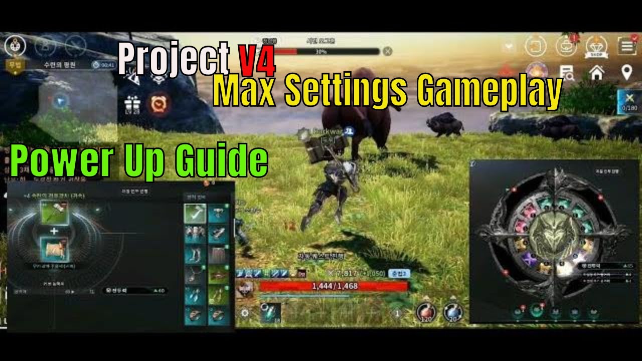 Project V4 Gameplay Dungeon & Level Up/Power Up Guide(Max Settings ...