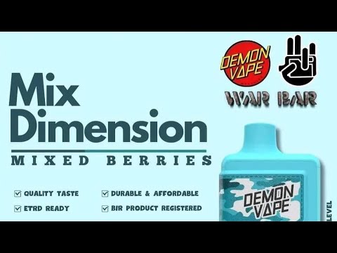 WAR BAR 9500puffs (Denkat X Demon Vape) REVIEW - YouTube