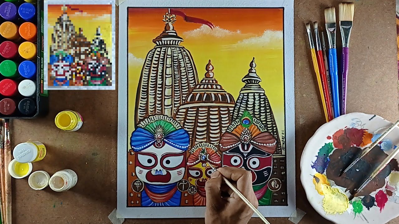 Rathyatra Special Lord Jagannath Easy Drawing Step By Step | The Indian ...