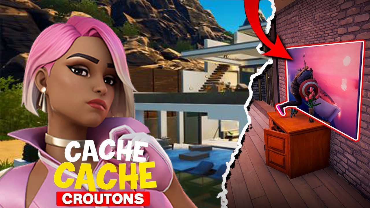 UNE CACHETTE INVISIBLE !!! CACHE CACHE FORTNITE - YouTube