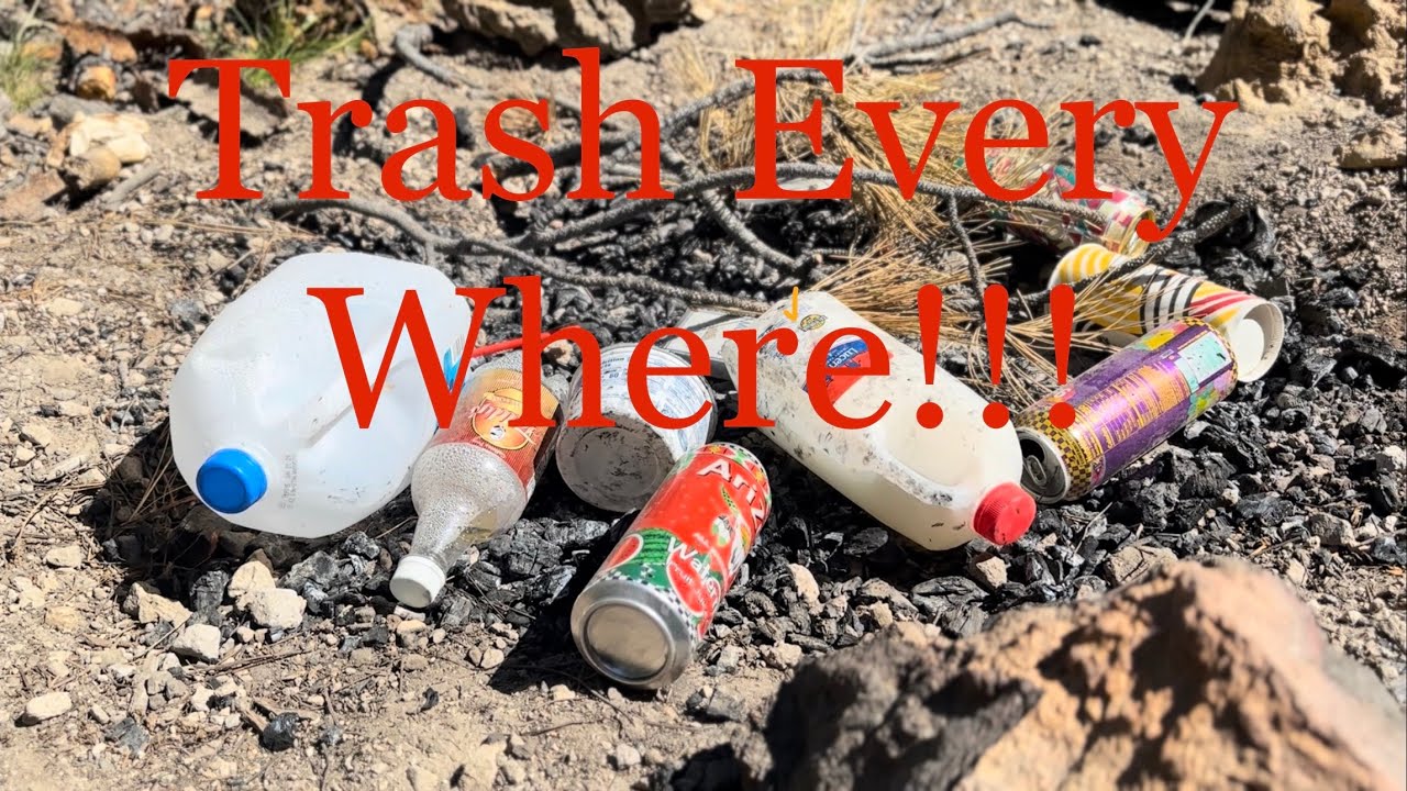 Trash Everywhere!!! Waking up in a van on BLM Land and finding trash. # ...