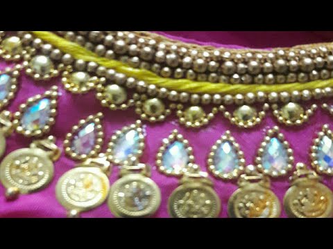 8||మగ్గం వర్క్ అవసరం లేకుండా నార్మల్ సూదితో హెవీ డిసైన్//beautiful ...