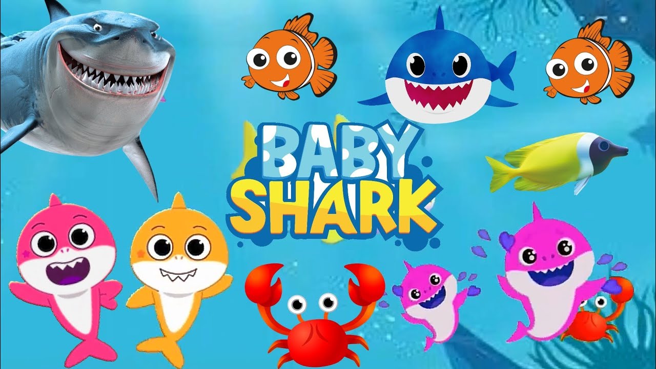 Baby Shark play at ocean with Animals Sea Baby Shark song Baby Shark ...
