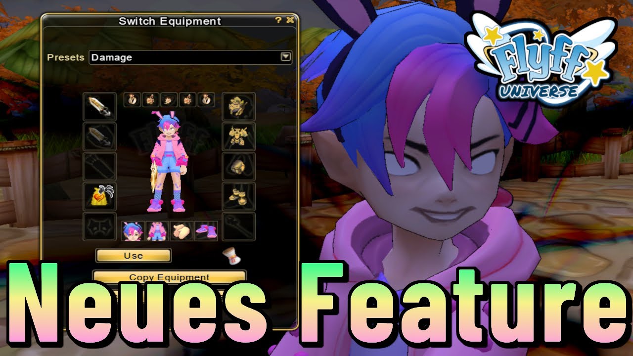 Flyff Universe - Switch Equipment, das neue Feature der Zukunft! - YouTube