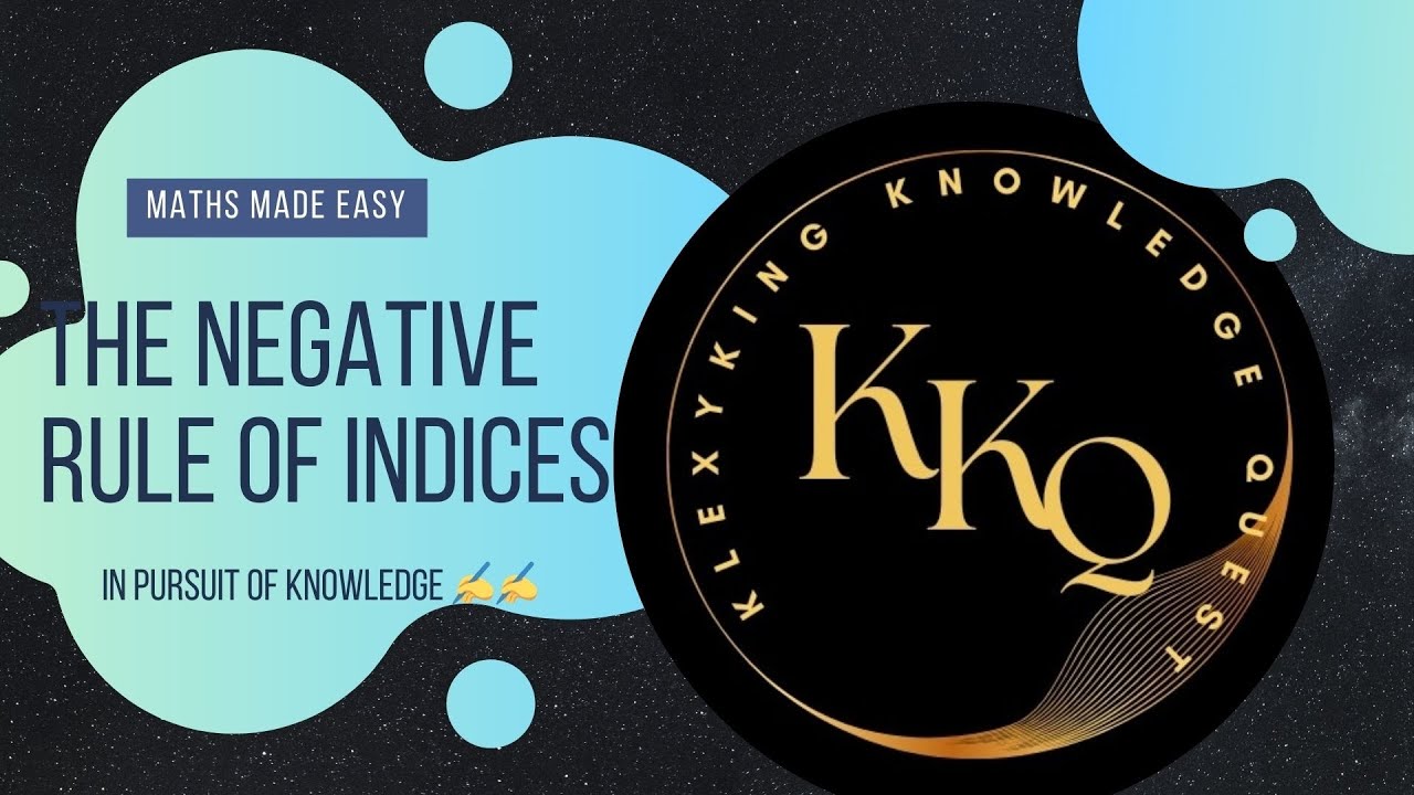 The Negative rule of Indices: A beginners guide to understanding ...