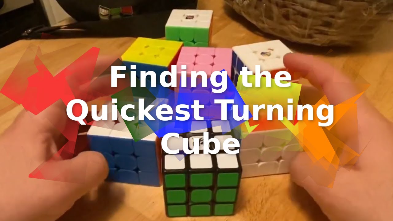 Finding the quickest and easiest to turn speed cube - YouTube