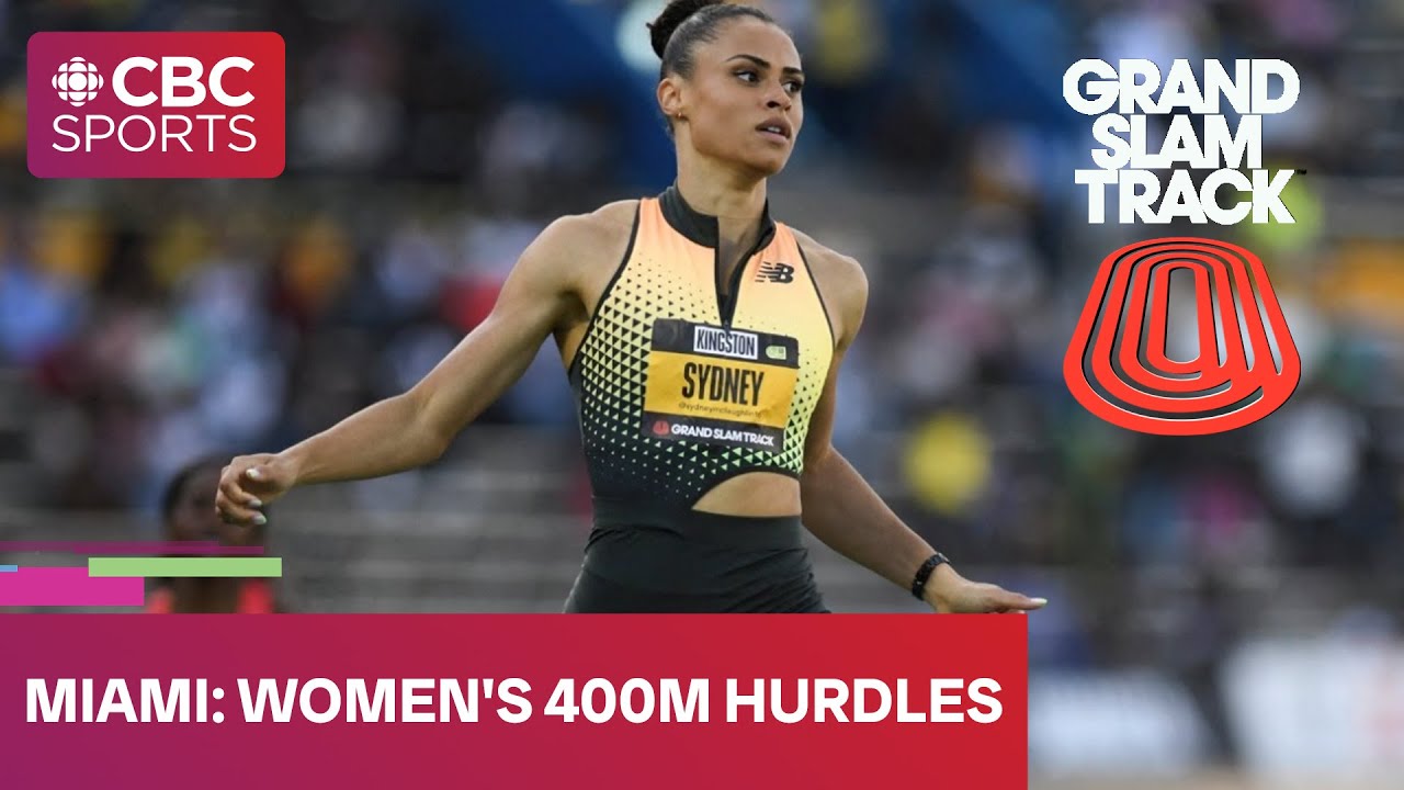 Women's 400m long hurdles race at Grand Slam Track Miami | #CBCSports ...