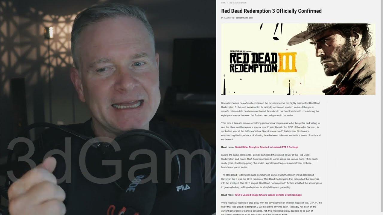 Red Dead Redemption 3 (RDR3) Officially Confirmed #rdr2 #rdr3 #reddeadredemption - YouTube