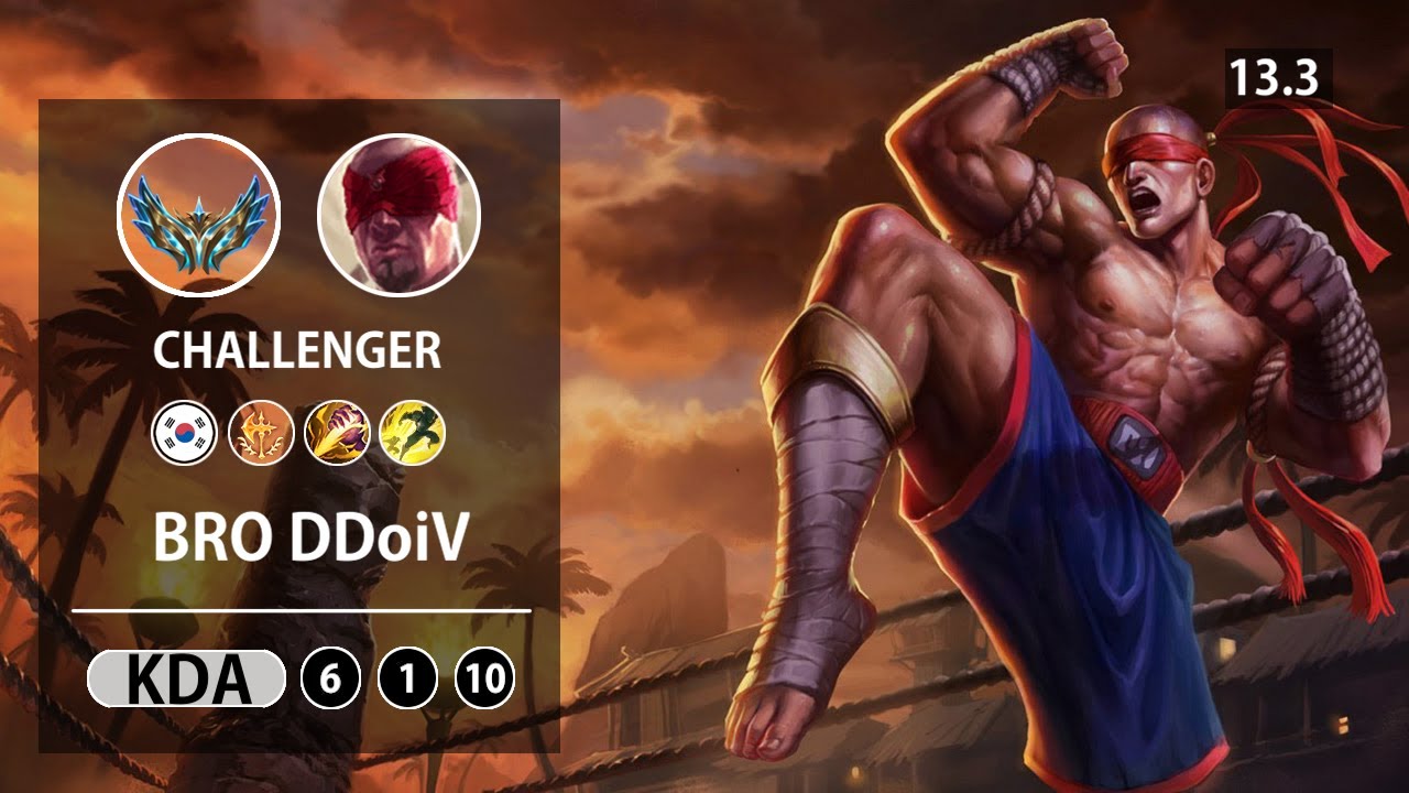 롤 챌린저 정글 리신 " BRO DDoiV " | Patch 13.3 - YouTube