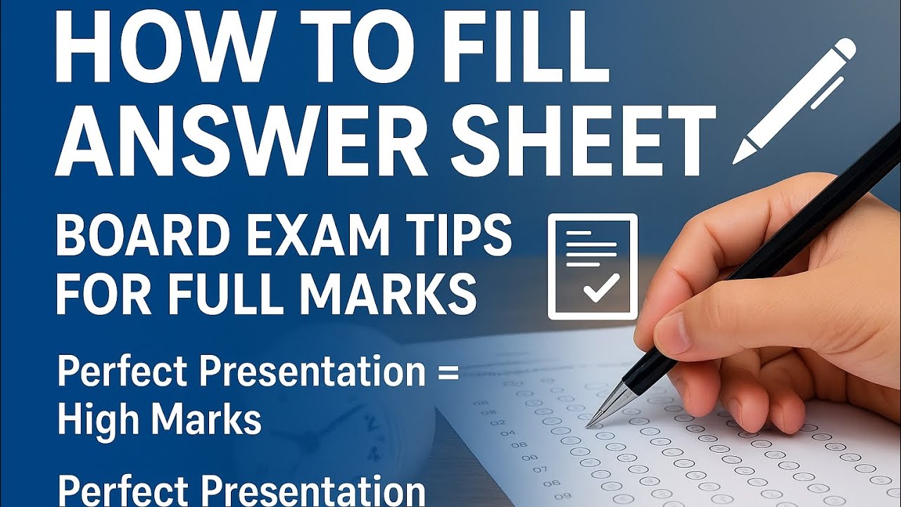 “How to Fill Answer Sheet ️ | Board Exam Tips for Full Marks 💯” - YouTube