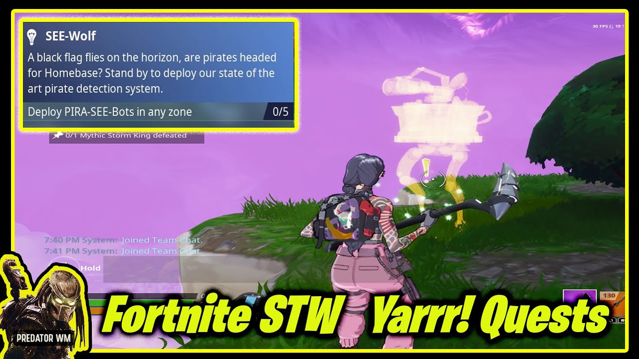 SEE-WOLF / Deploy PIRA-SEE Bots in any zone / Yarrr! Quest / Fortnite ...