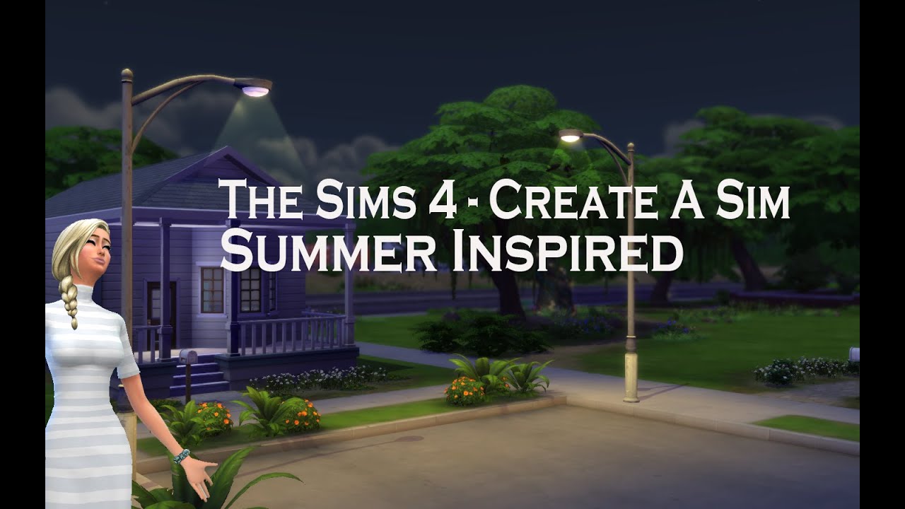 Sims 4|| Create a Sim - Summer Sim - YouTube