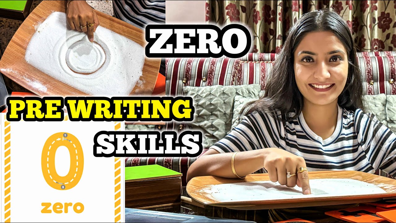 Prewriting Skills for Number ZERO | Kids Education | Kindergarten - YouTube