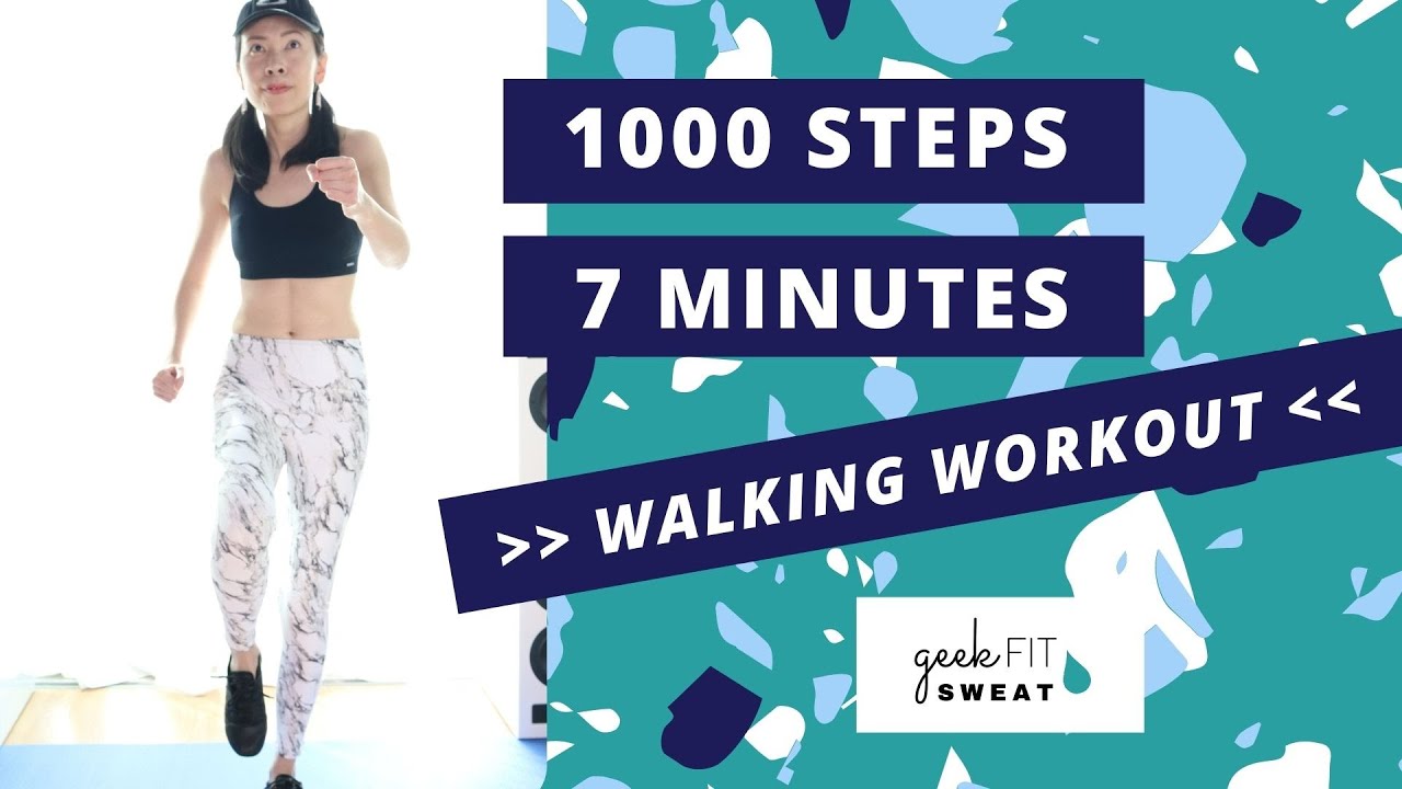 Easy 1000 Steps in 7 Minutes - At Home (Fat Burning) Walking Workout ...