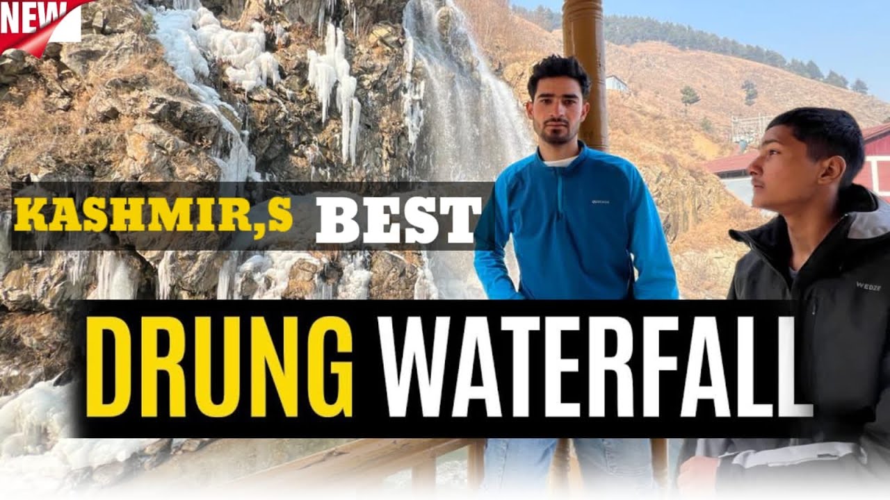 Drung waterfall Tangmarg 2024 | Must visit in Winter 🥶 - YouTube