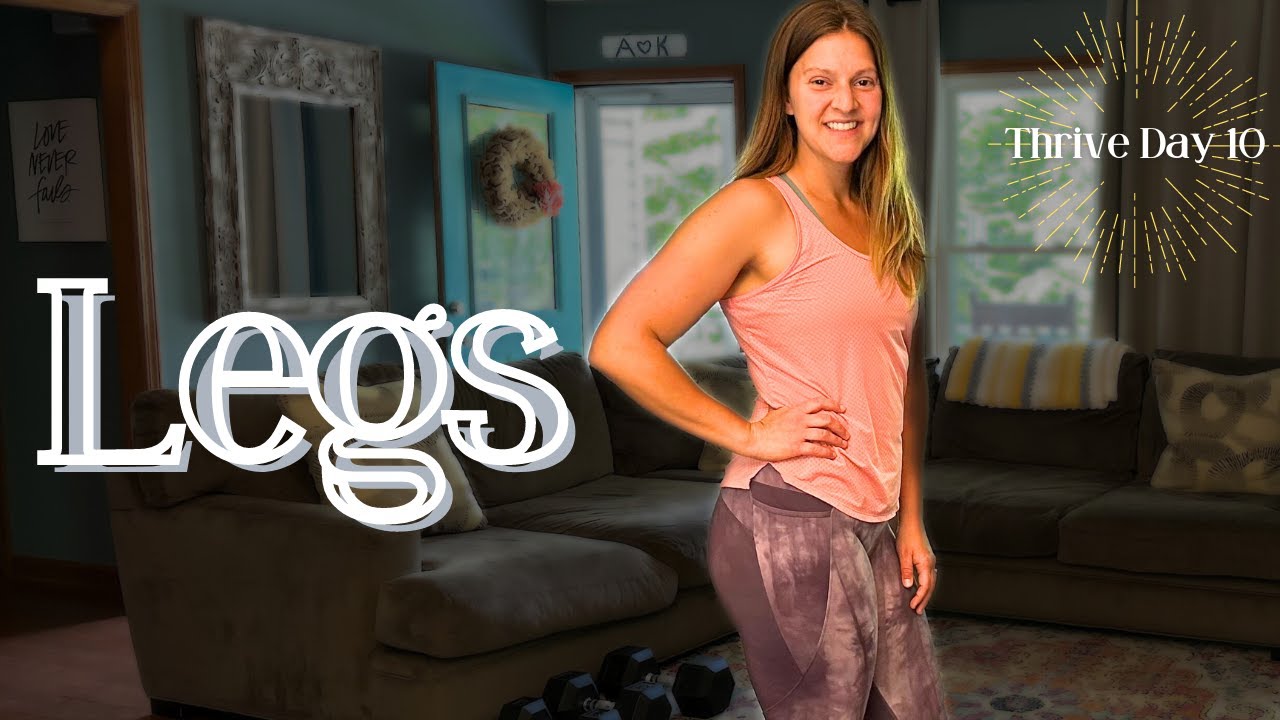 Dumbbell Leg Day Workout - Thrive Program Day 10 - YouTube