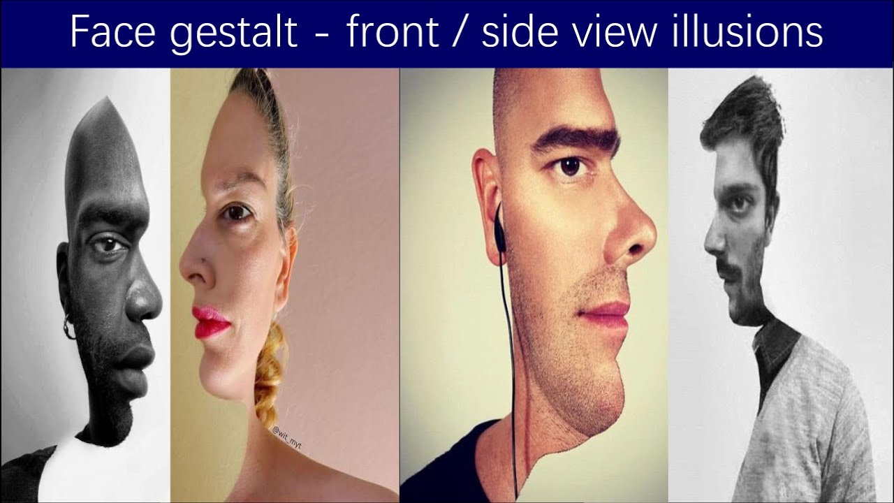 Face gestalt - front / side view illusions |By WL007 Studio| - YouTube