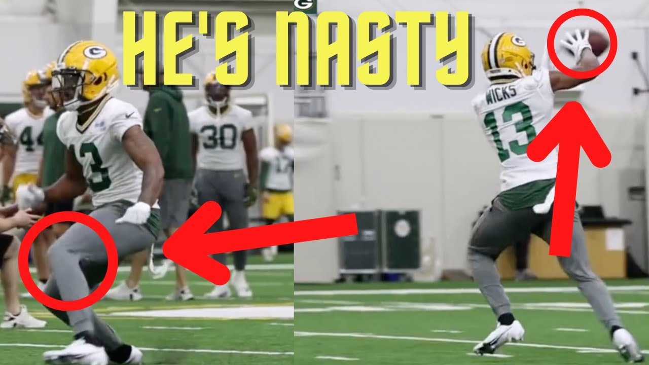 Dontayvion Wicks SLICK Route Running In Packers Rookie Camp | 2023 ...