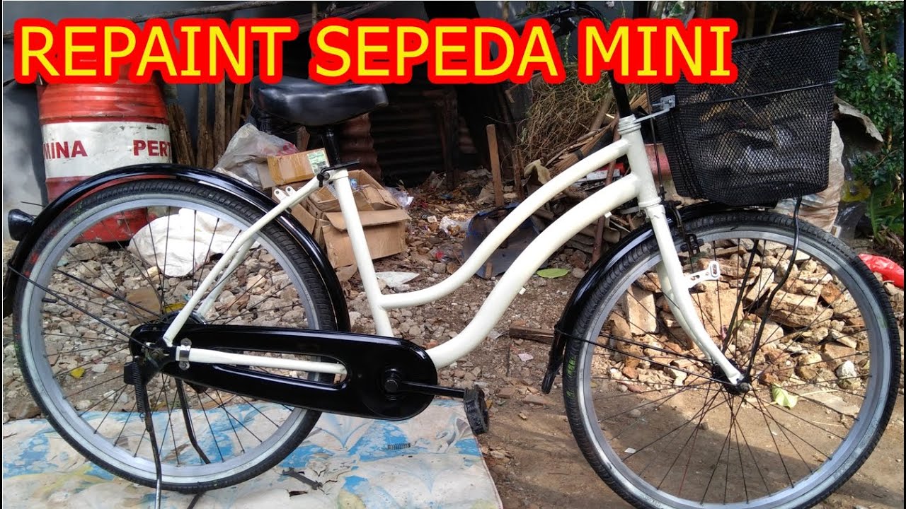 Cat Sepeda Mini Pakai Pilox Samurai Warna Putih Honda Hasilnya ...