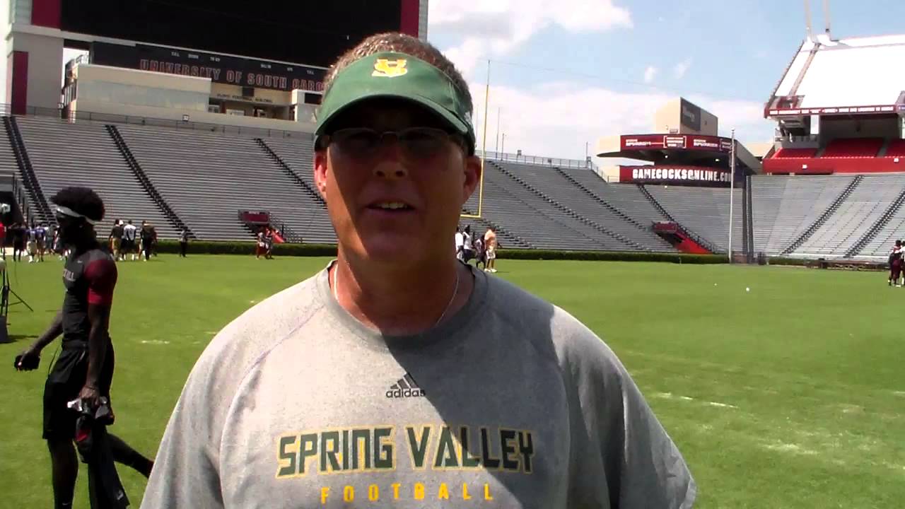 Spring Valley football coach Robin Bacon - YouTube