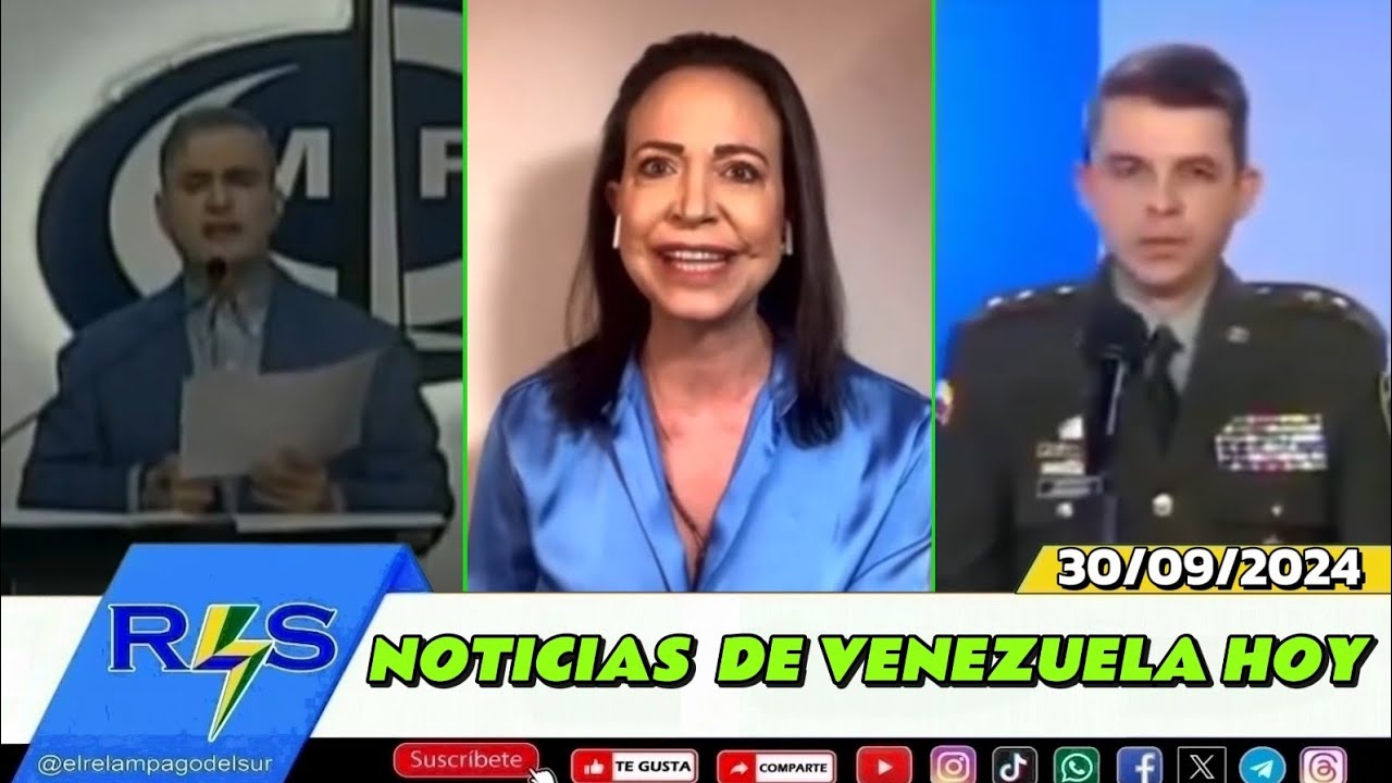 NOTICIAS DE VENEZUELA HOY, 29 Y 30 DE SEPTIEMBRE DE 2024. ÚLTIMA HORA ...