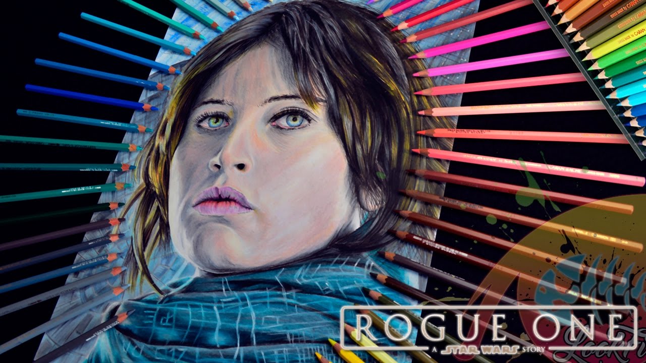 Drawing Jyn Erso - Star Wars: Rogue One / lookfishart - YouTube