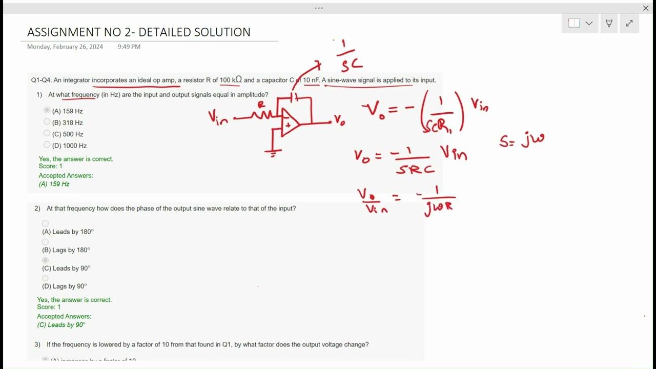 NPTEL Integrated Circuits and Applications WEEK 2 Assignment Solutions - PART 1 | Swayam Jan'24 ...