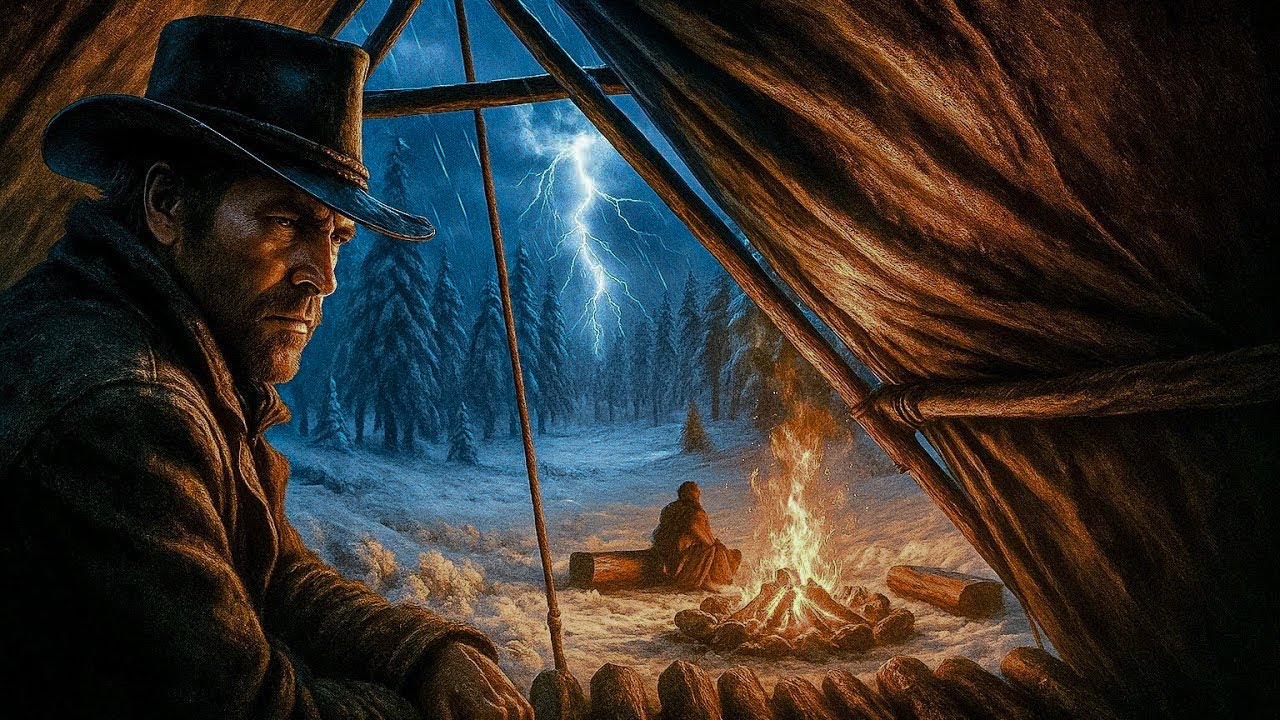 Arthur’s Cozy Tent Shelter: Thunderstorm Night Ambience | RDR2 ASMR Aid ...