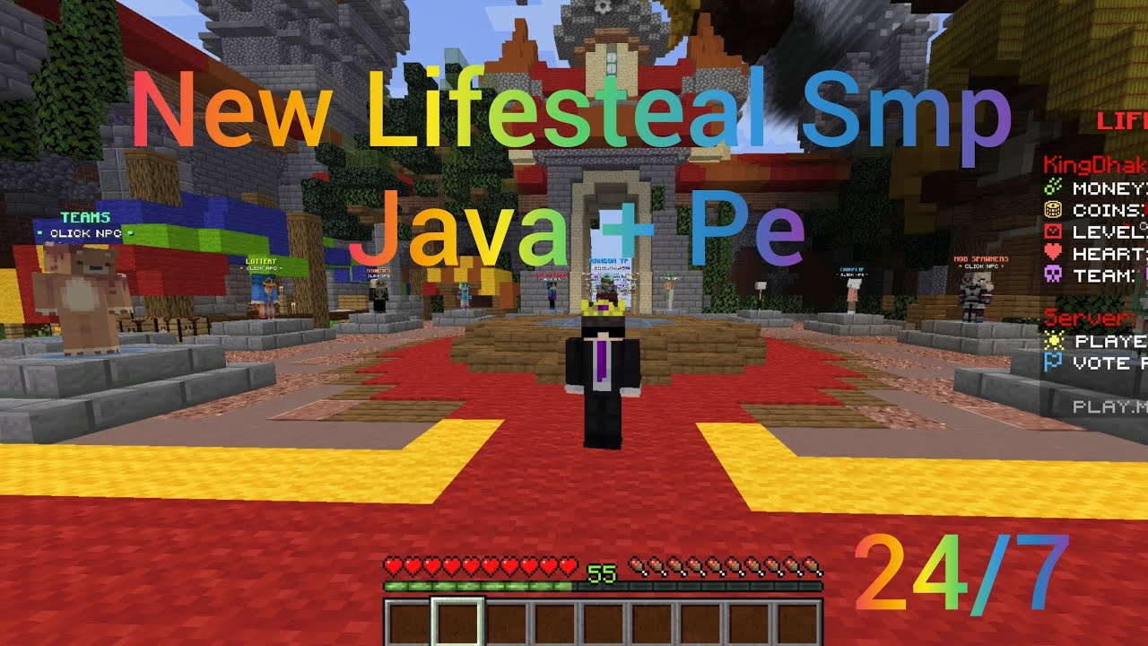 🌪️New Best Public Lifesteal Smp | Java + Pe | 24/7 😎 - YouTube