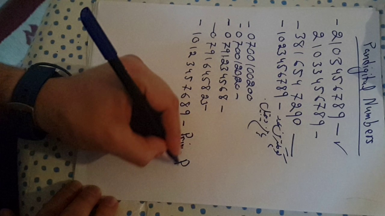 اعداد پان دیجیتال و فورمول پان دیجیتال Pandigital Numbers and ...