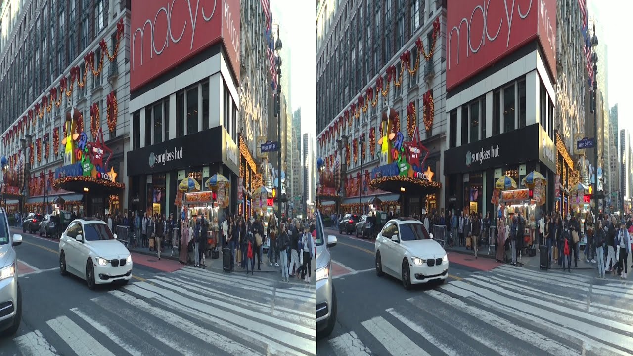 3D New York: November 26, 2022 - (Half SBS, YT Anaglyph) - YouTube