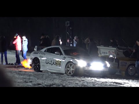 Dragrace on SNOW | Supercars vs Rally cars vs Tuner cars | RD48 Ice ...