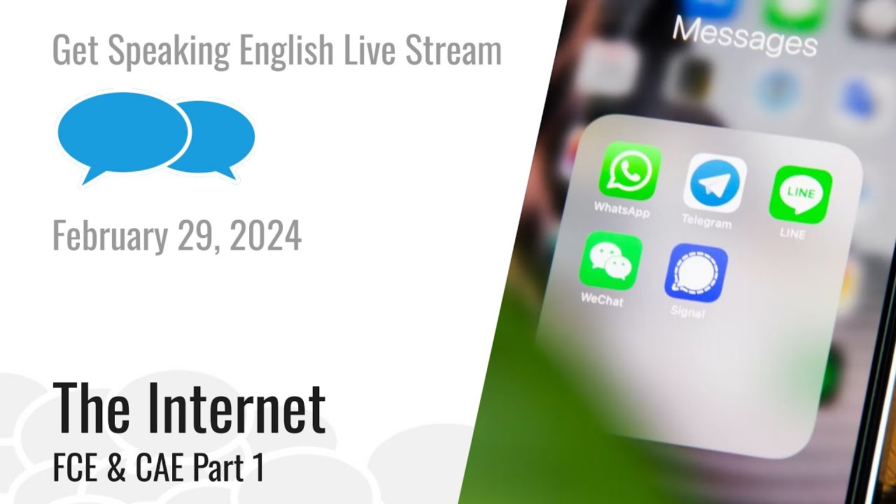 Get Speaking about the Internet - Live Lesson Part 1 - YouTube