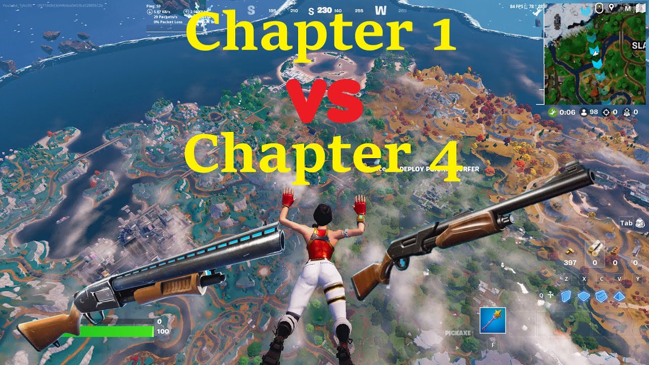 Fortnite Chapter 1 VS Chapter 4 - YouTube
