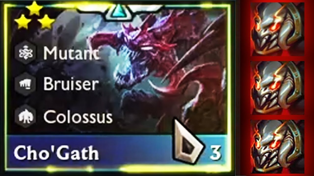 SET 6 3 Titan's Resolve Cho'Gath ⭐⭐⭐ | THE BIGGEST CHAMPION EVER ...