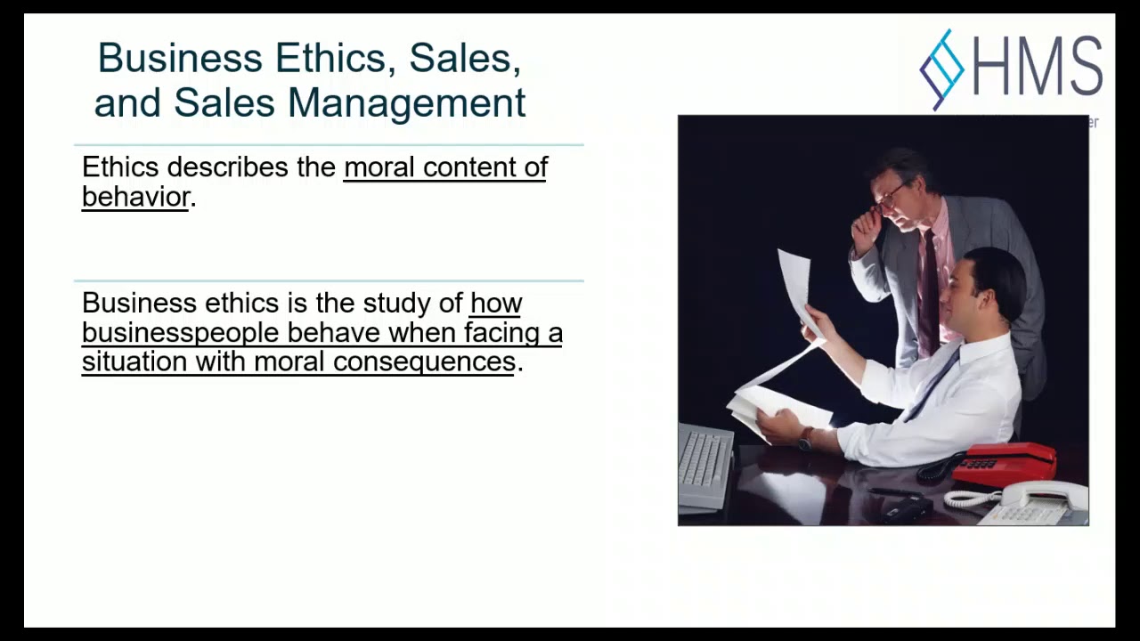 3 1 Introduction to Sales Ethics - YouTube