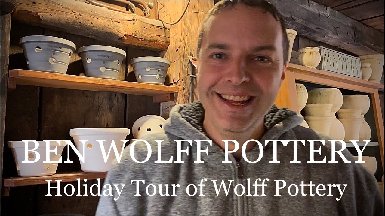 Ben Wolff Pottery - Holiday Tour of Wolff Pottery - YouTube