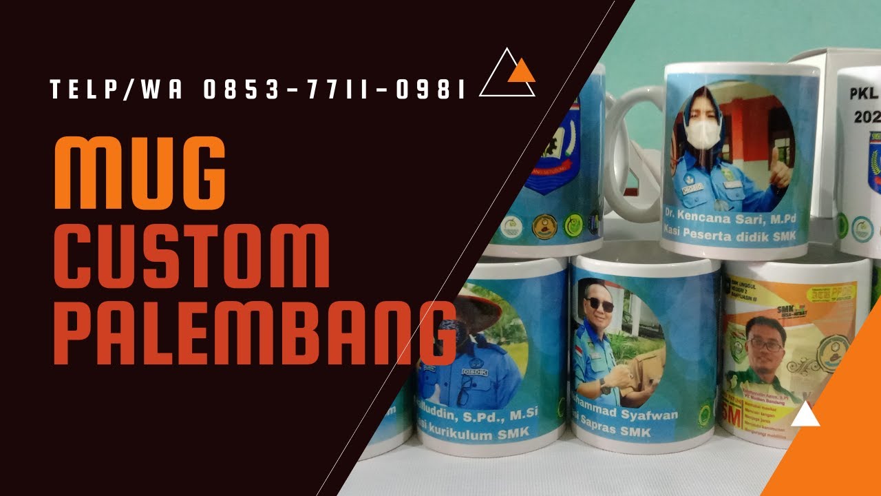 Harga Mug Custom 0853-7711-0981, Jual Mug Custom Palembang - YouTube
