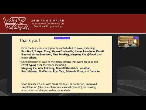 ICFP'21 Tutorials - Programming with Effect Handlers and FBIP in Koka ...