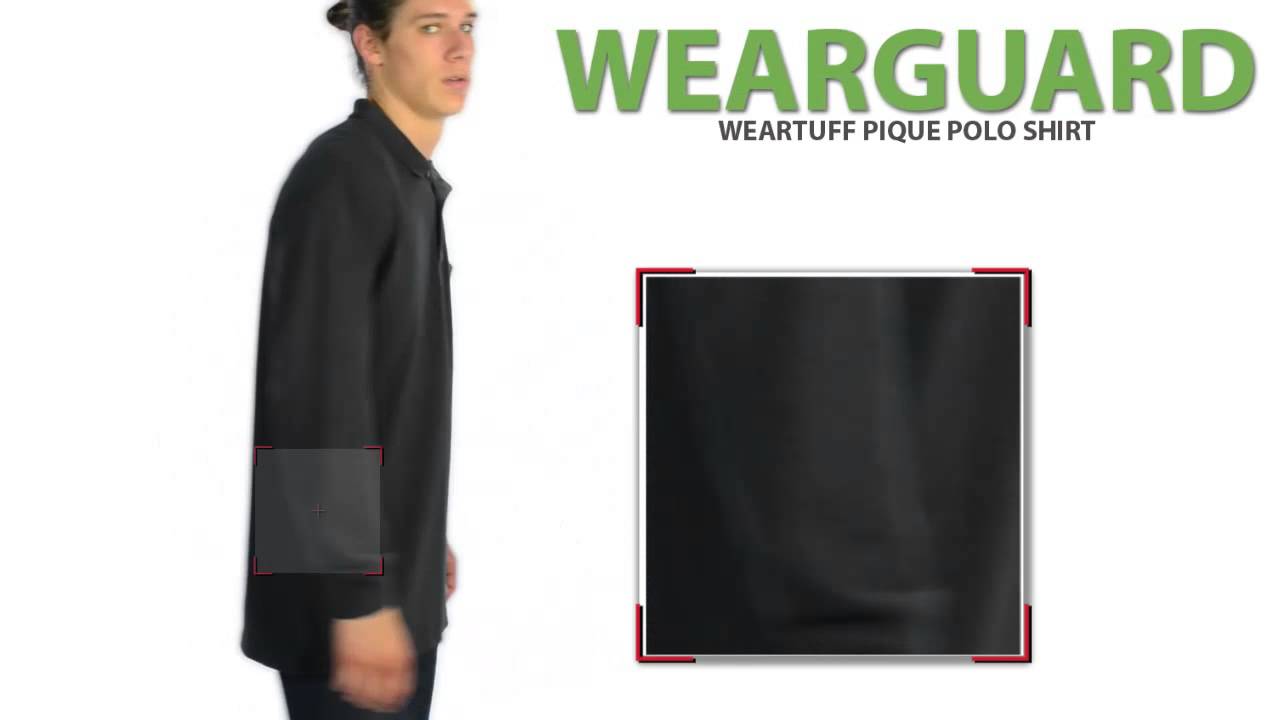 WearGuard WearTuff Pique Polo Shirt - Chest Pocket, Long Sleeve (For ...