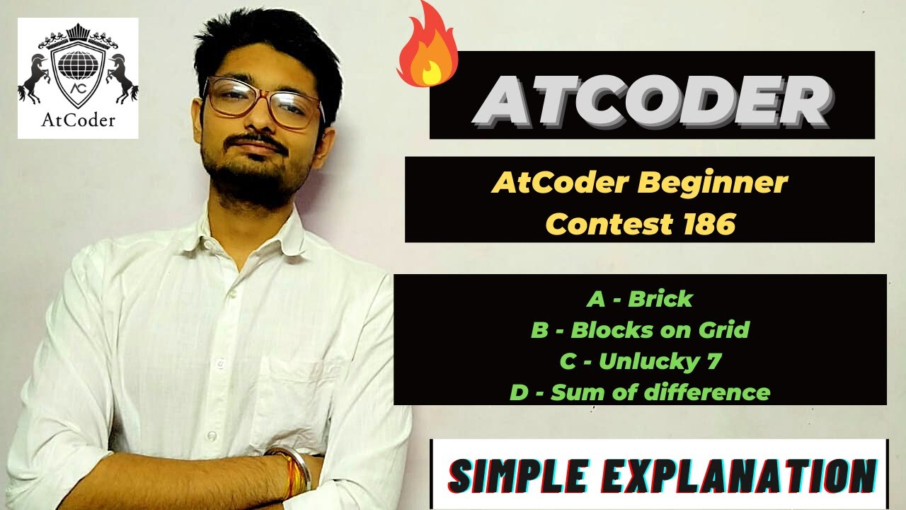 Atcoder Beginner Contest 186 Brick Blocks On Grid Unlucky 7 Sum