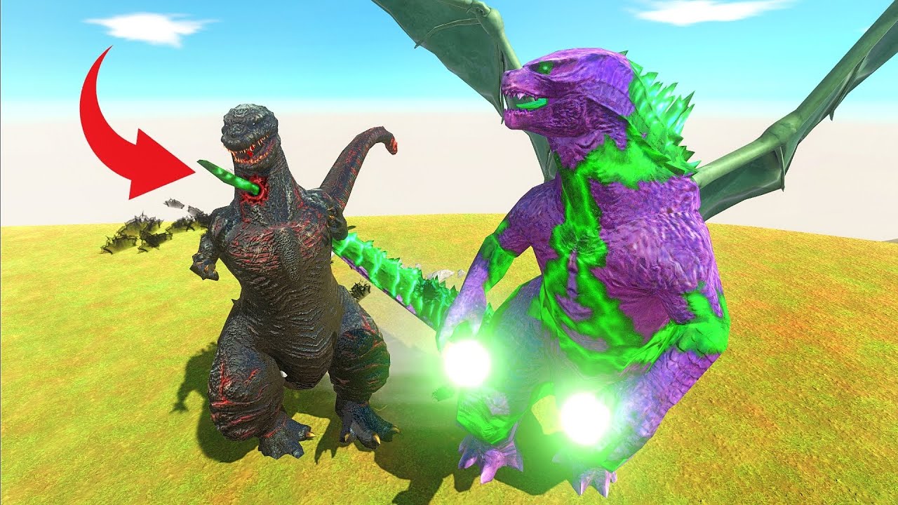 Mutant Godzilla: Super Toxic Radiation VS All Evolutions Of Godzilla ...