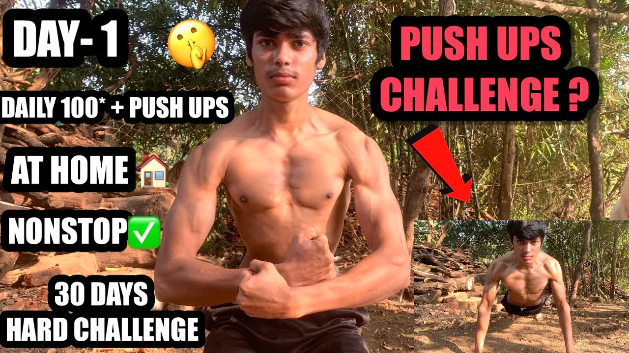 30 Days Hard Push Ups Challenge Day 1 🙏 - YouTube