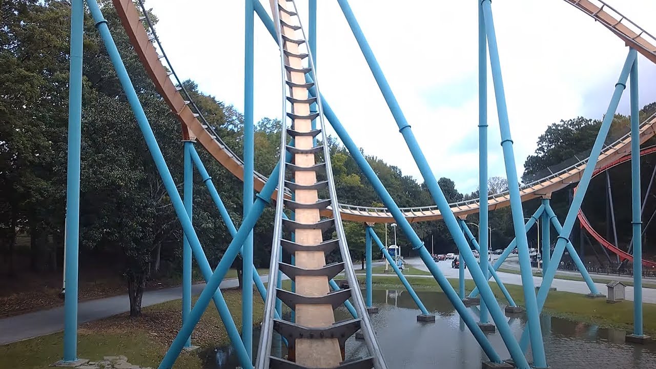 Goliath - Six Flags Over Georgia - Front Row (4K HD POV) - October 2023 ...