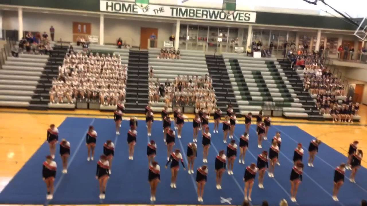 Blue Valley West Cheer Competition Routine 2015 - YouTube
