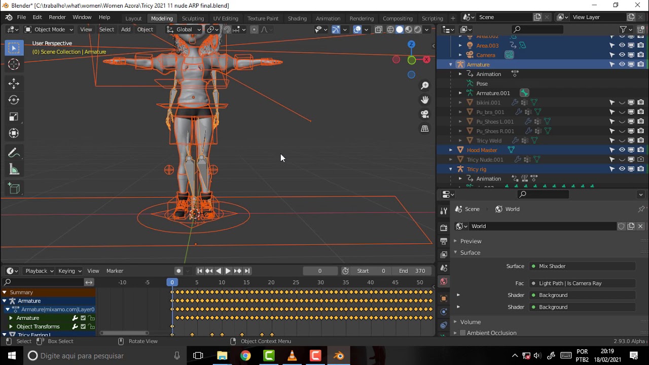 BLENDER 1741 Retargeting ARP Mixamo - YouTube